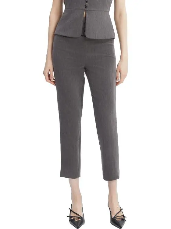 Bardot Corset High Waist Crop Pants - Grey