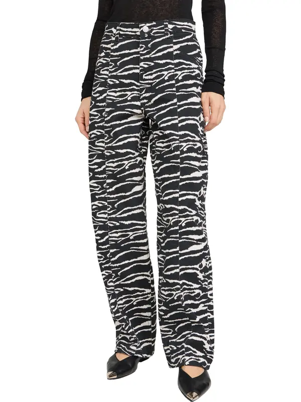Baum Und Pferdgarten Nara Zebra-print Jeans - Black Whisper Zebra