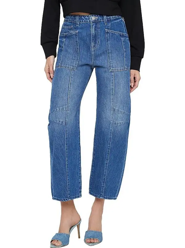 L'Agence Cody Rodeo High-rise Cropped Barrel Jeans - Brentwood