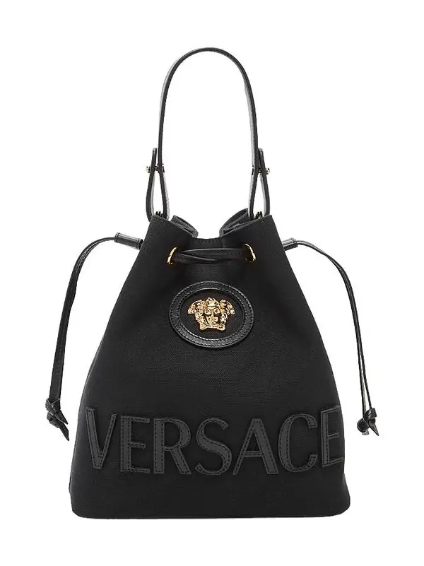 Versace La Medusa Bucket Bag - Black Versace