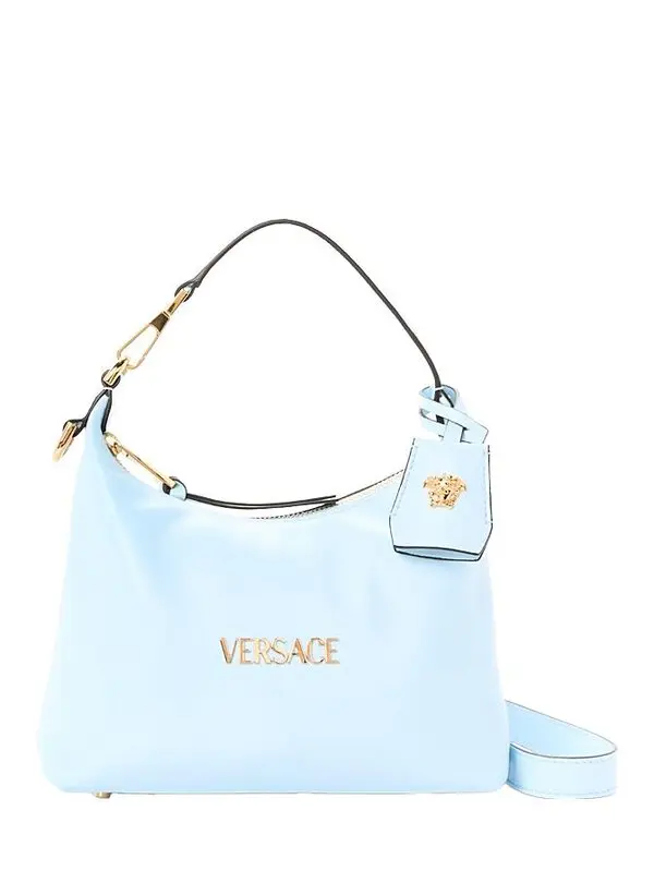 Versace Leather Hobo Bag With Tag - Pastel
