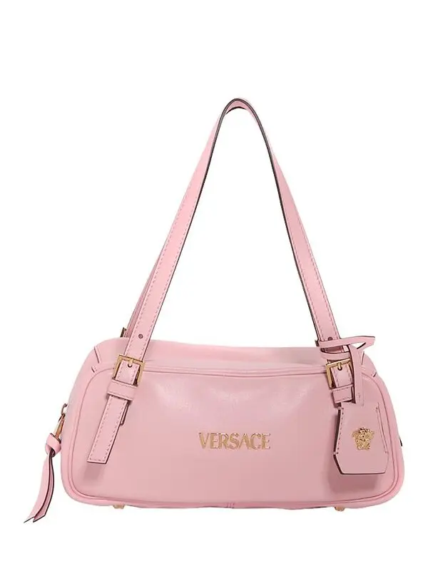 Versace Tag Bowling Shoulder Bag - English Rose