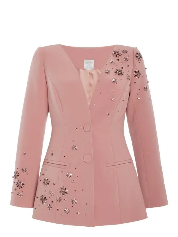 Huishan Zhang Justine Crystal-embellished Blazer - Pink