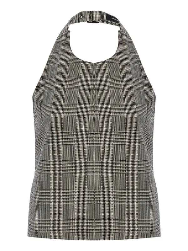 Wardrobe.NYC Backless Halter Top - Grey