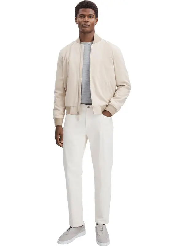 Paige Timothy Bomber Jacket - Ivory