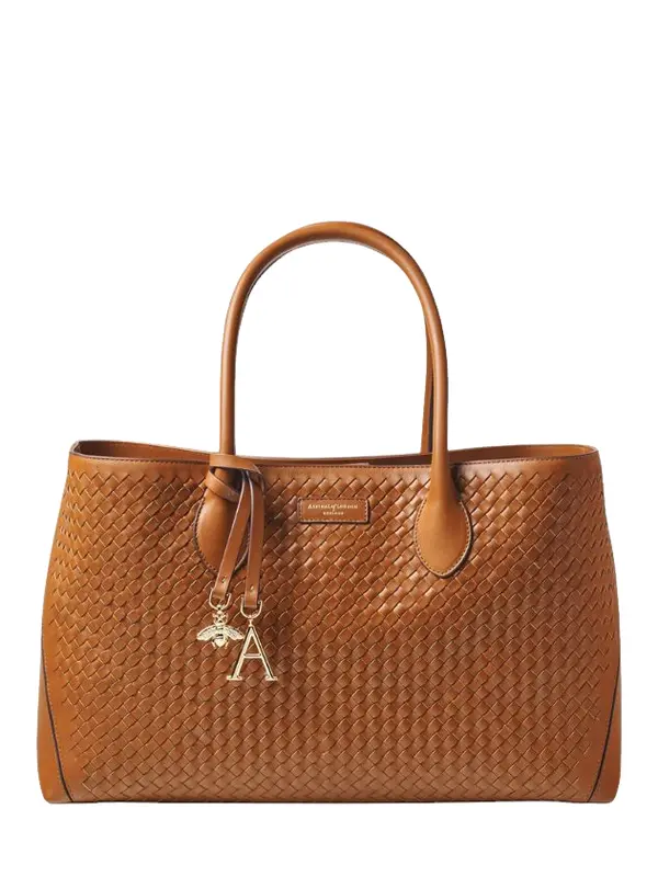 ASPINAL OF LONDON London Tote In Pebble Leather With Charm - One Color
