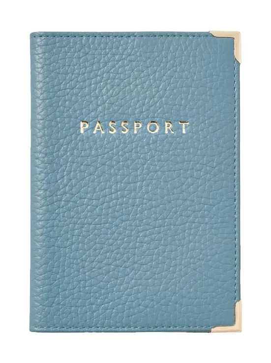 ASPINAL OF LONDON Passport Cover - Blue