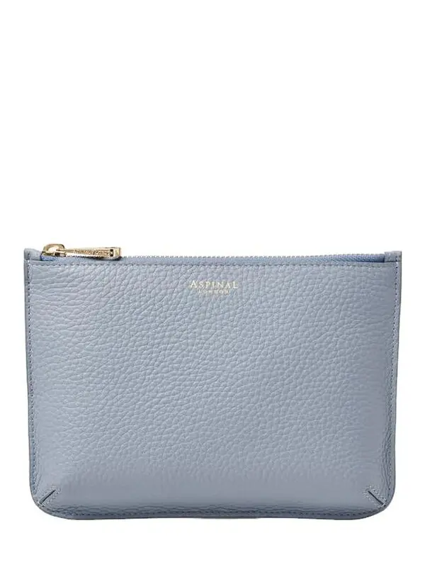 ASPINAL OF LONDON Ella Pouch In Sky Pebble - Blue