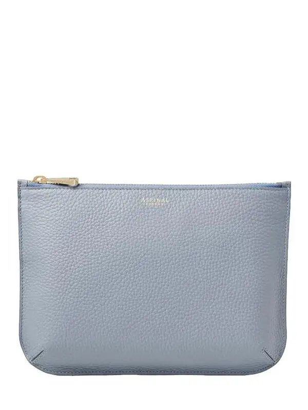 ASPINAL OF LONDON Ella Pouch In Pebble - Blue