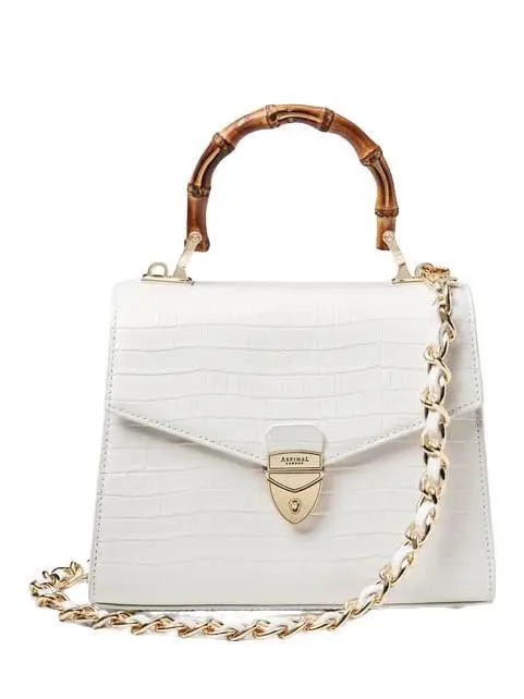 ASPINAL OF LONDON Mayfair Midi 2 Bag - White