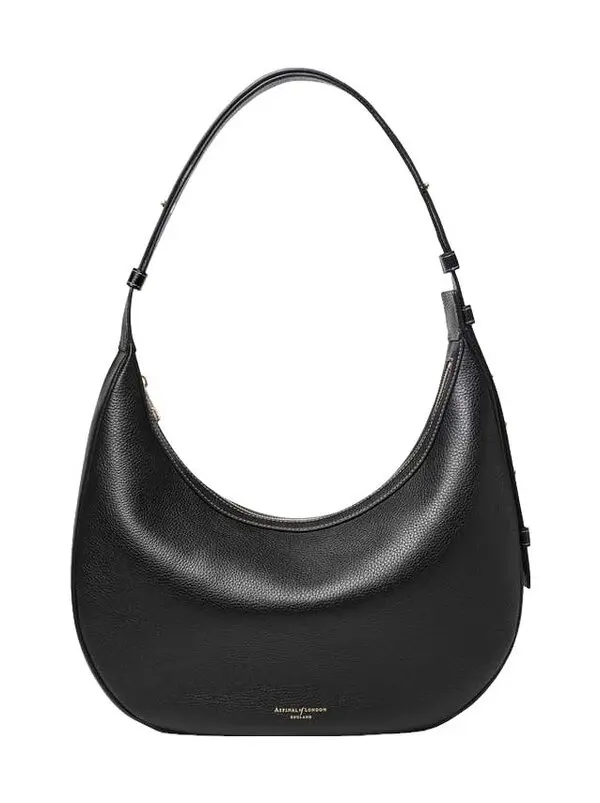 ASPINAL OF LONDON Hudson Crescent Bag - Black