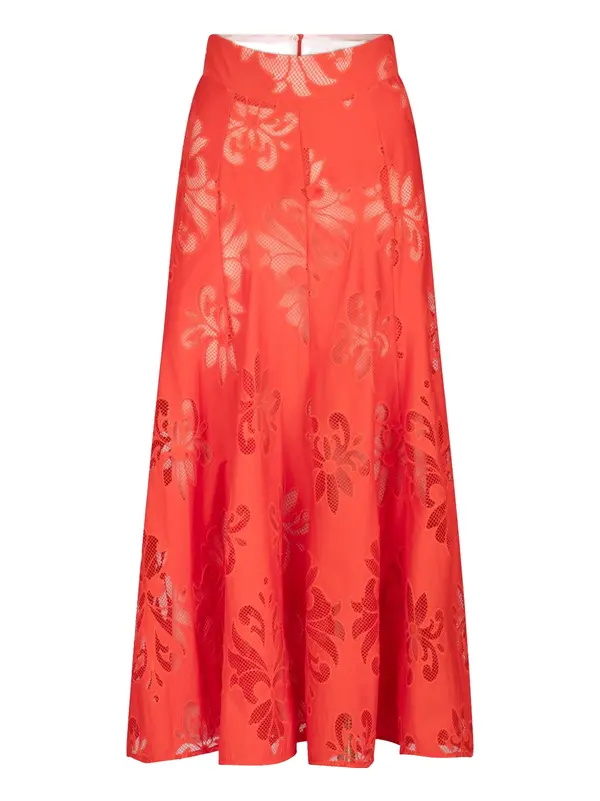Silvia Tcherassi Grettel A-line Skirt - Red