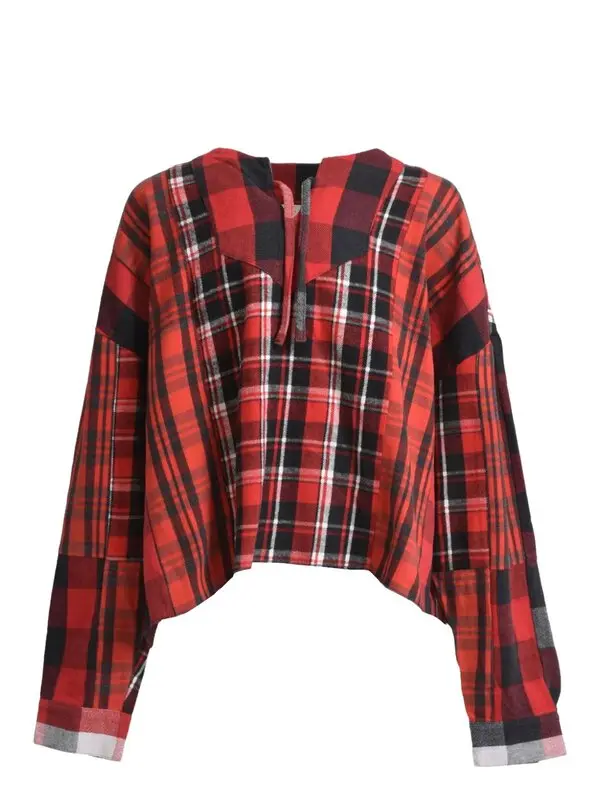Readymade Panelled Shirt - Red