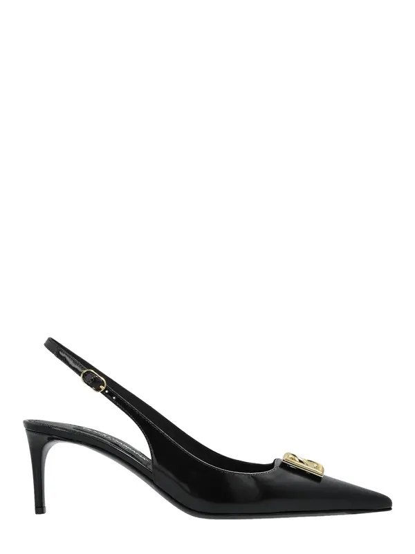 Dolce & Gabbana 60mm Dg-logo Slingback Pumps - Black