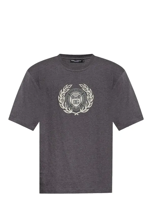 Dolce & Gabbana Logo-print T-shirt - Grey
