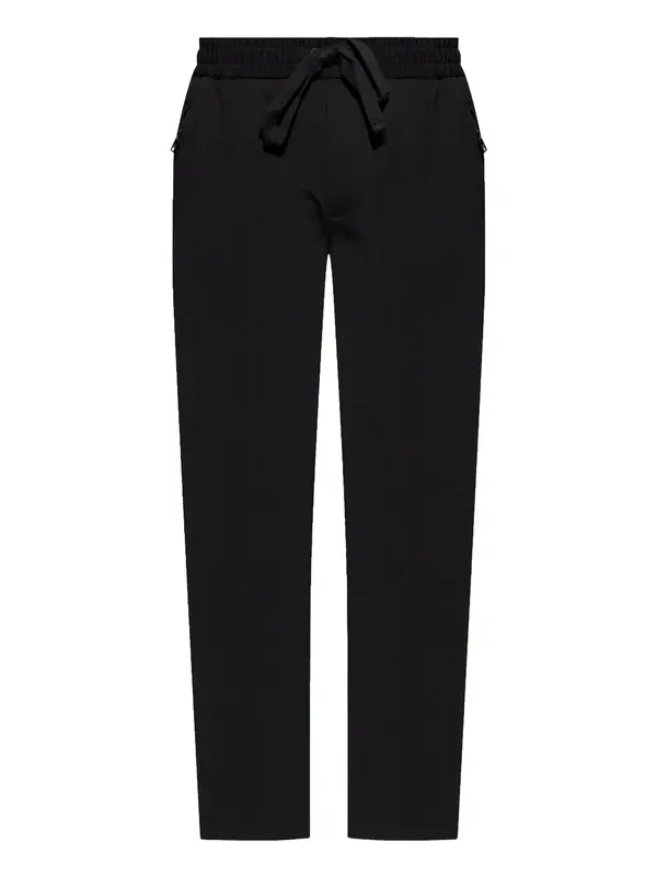 Dolce & Gabbana Cotton Track Pants - Black