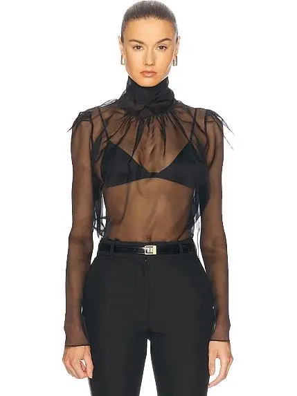 ANONLYCHILD Teddy Blouse - Black