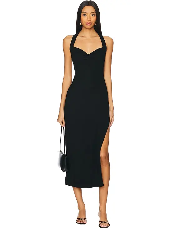 Michael Lauren Sweetheart Maxi Dress - Black