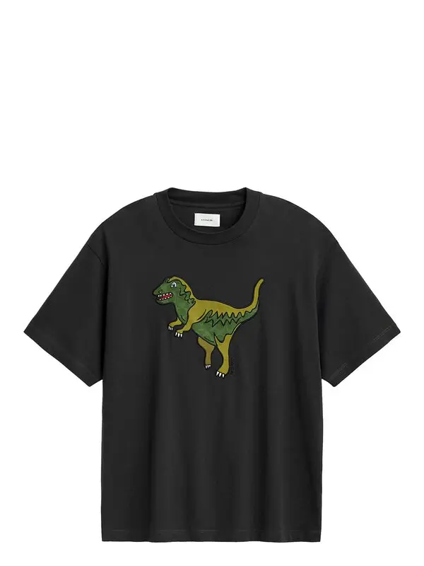 COACH Rexy Relaxed Fit T-shirt In Organic Cotton - Black