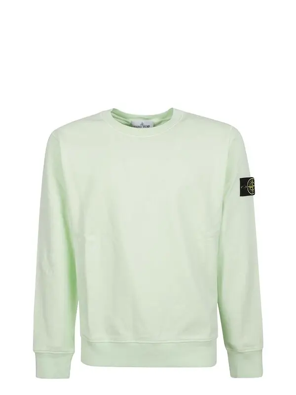 Stone Island Logo Sweatshirt - Mint Green