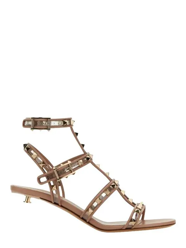 Valentino Garavani Garavani Rockstud Ankle Sandals - Beige