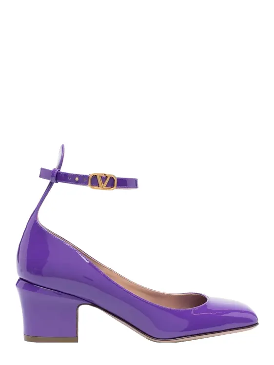 Valentino Garavani Tango Patent Leather Pumps - Purple