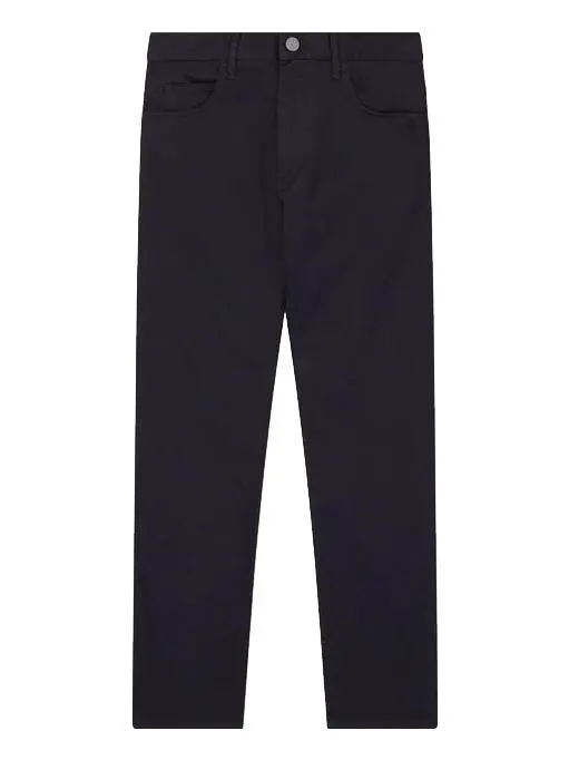 Giorgio Armani Regular-fit Five-pocket Stretch Cotton Trousers - Navy