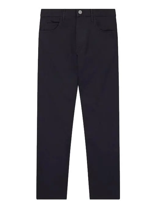 Giorgio Armani Regular-fit Five-pocket Stretch Cotton Trousers - Navy
