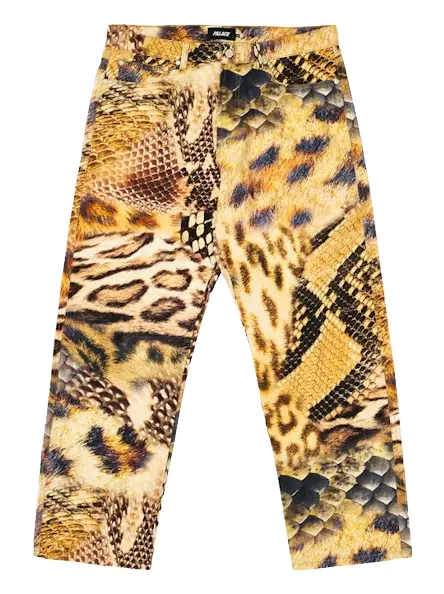 PALACE Animal Print Jean - Yellow