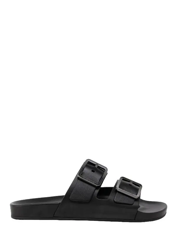 Balenciaga Mallorca Flat Sandals - Black