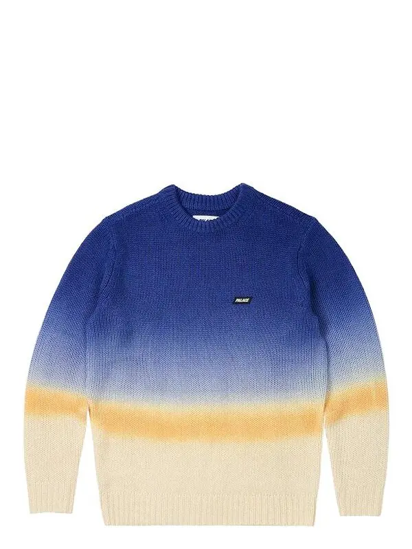 PALACE Gradient Dye Rib Knit - Blue