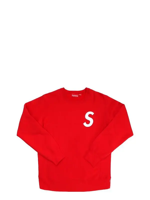 Supreme S Logo Crewneck Sweatshirt - Red