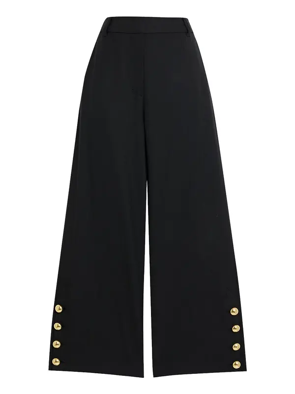 Simkhai Miki Cropped Twill Pants - Black