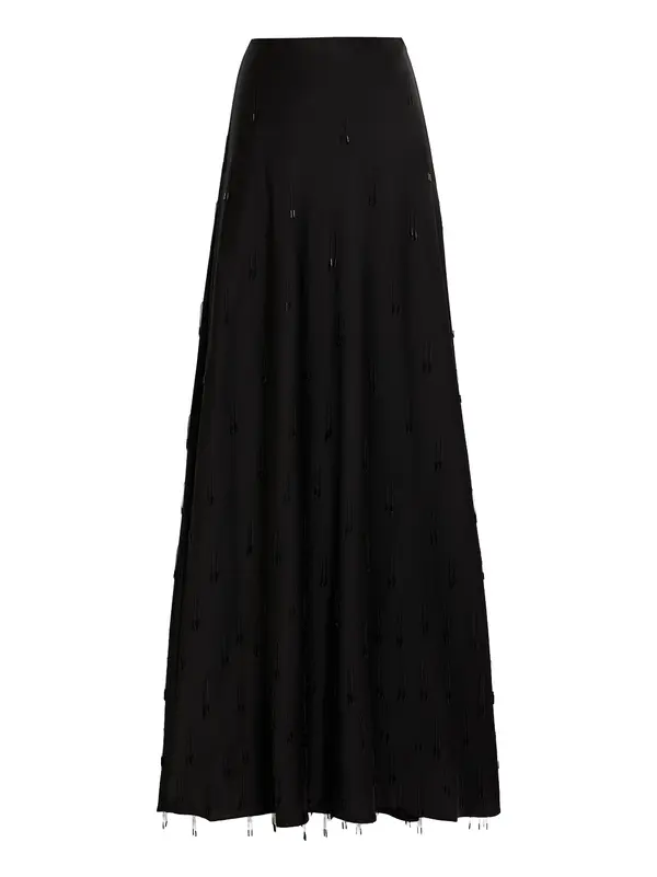 Simkhai Kade Beaded Maxi Skirt - Black