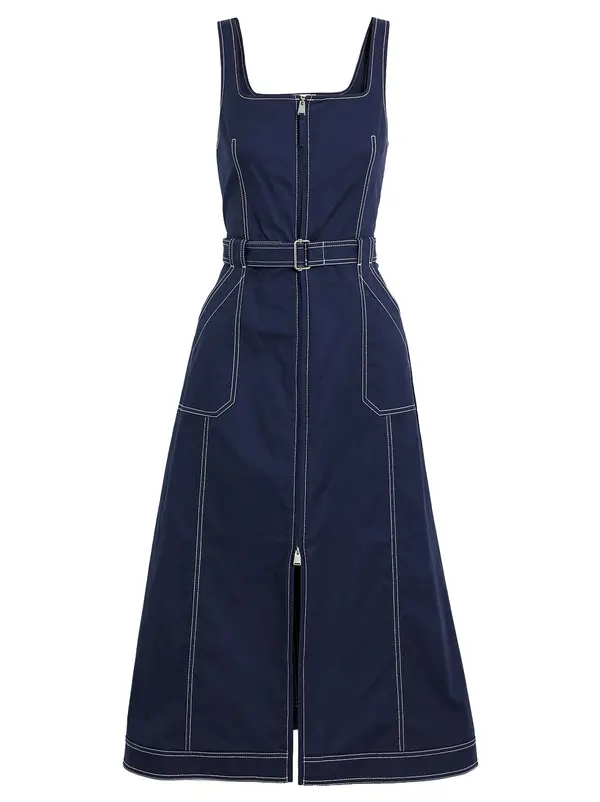 Simkhai Manson Belted Midi Dress - Navy