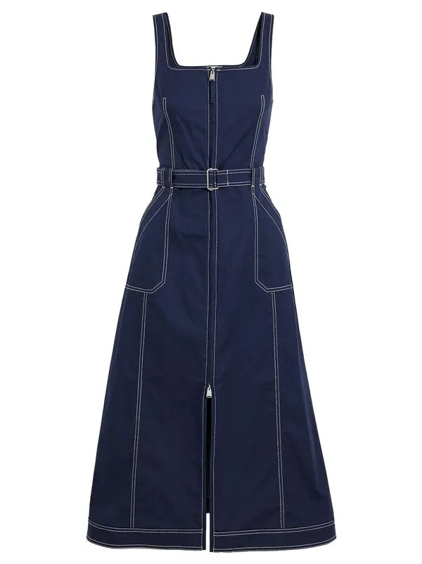Simkhai Manson Belted Midi Dress - Navy
