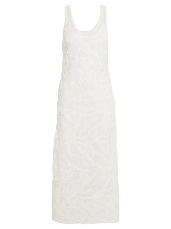 Simkhai Zakai Embroidered Georgette Maxi Dress - Ecru
