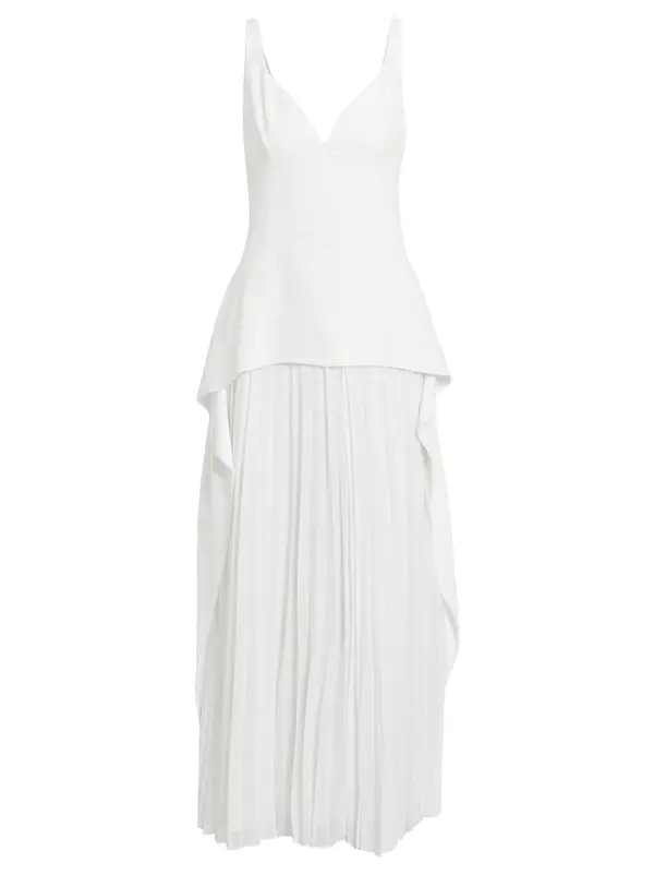 Simkhai Sequoia Layered Maxi Dress - Off-white