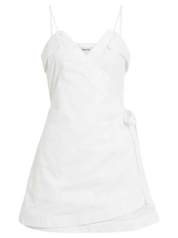 Simkhai Harbor Wrap-effect Mini Dress - White