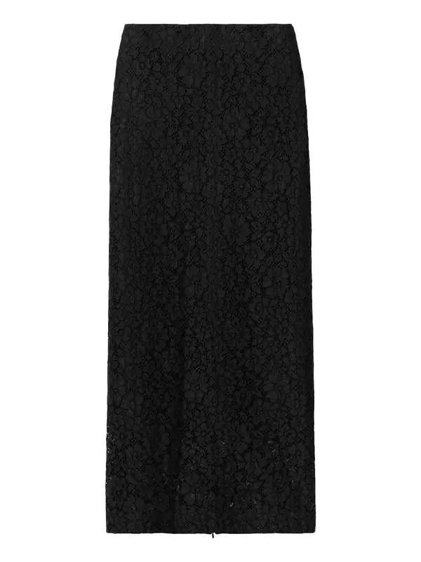 Proenza Schouler Jasmine Lace Maxi Skirt - Black