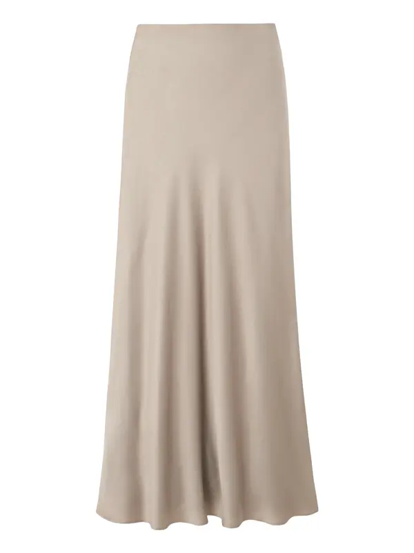 Brunello Cucinelli Cady Maxi Skirt - Neutrals