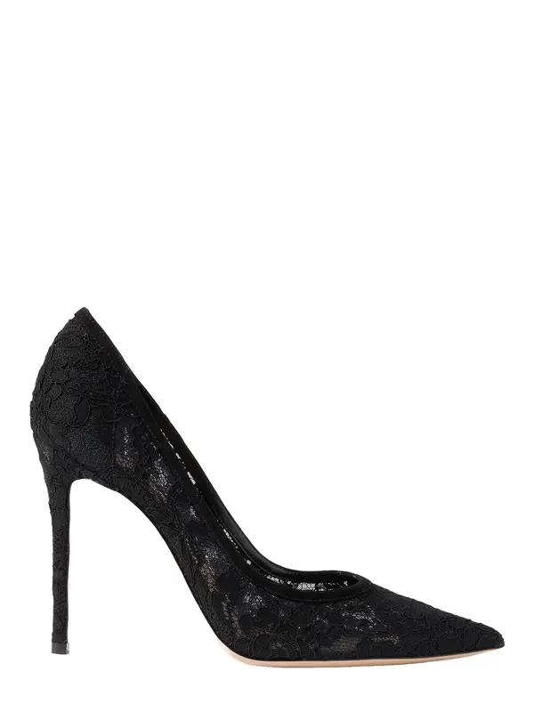 GIANVITO ROSSI Claudia 105 Lace Pumps - Black