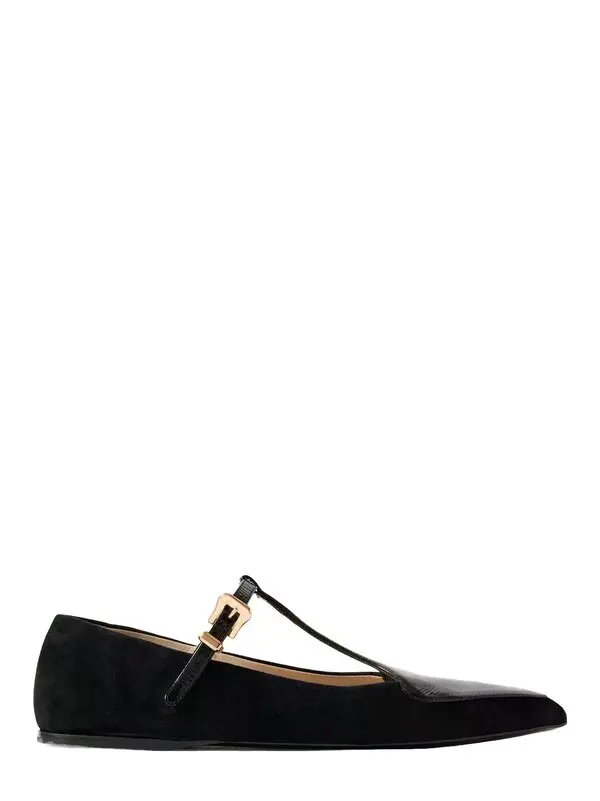 Gabriela Hearst Liv Mary Jane Ballet Flats - Black