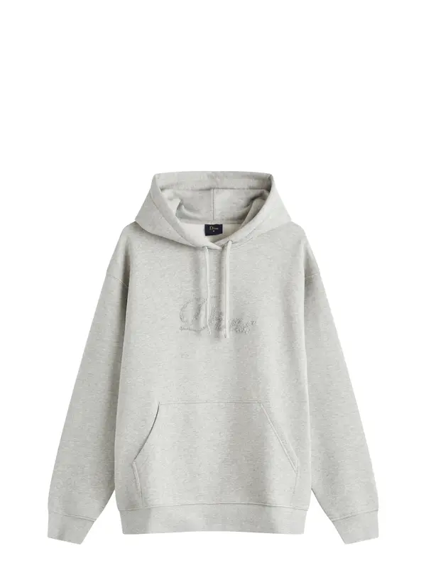 DIME Cursive Logo Hoodie - Heather Gray