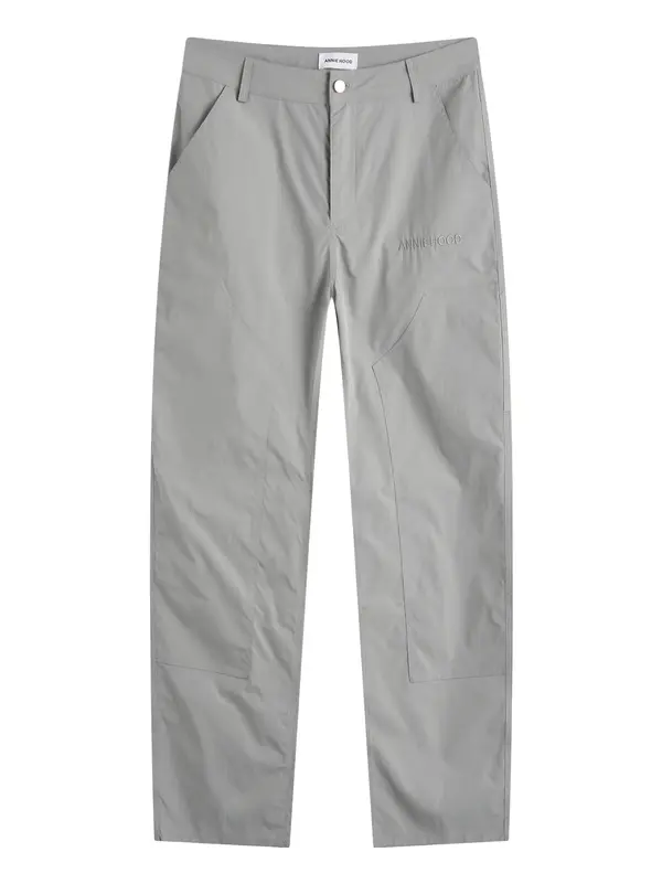ANNIE HOOD Nylon Carpenter Pants - Silver