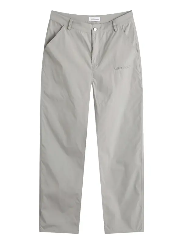 ANNIE HOOD Nylon Track Pant - Silver