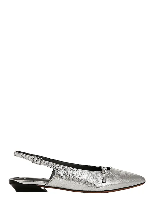 Franco Sarto Emma Slingback Flats - Silver