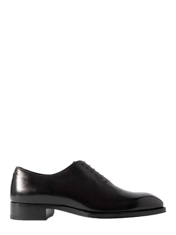 TOM FORD Elkan Leather Oxford Shoes - Brown