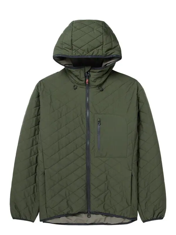 Loro Piana Denali Quilted Storm System® Hooded Ski Jacket - Green