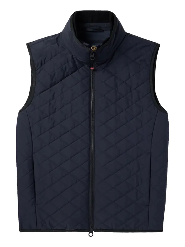 Loro Piana Rocky Padded Quilted Storm System® Shell Gilet - Blue